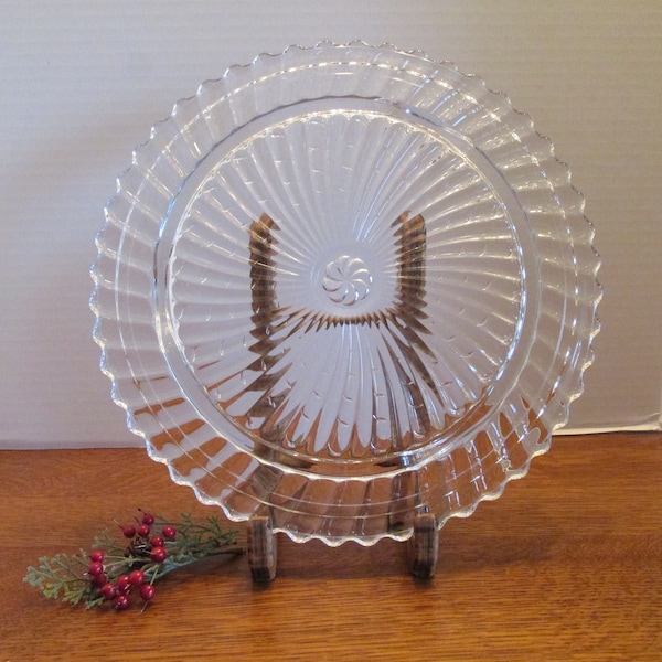Glass Cake Plate - Etsy
