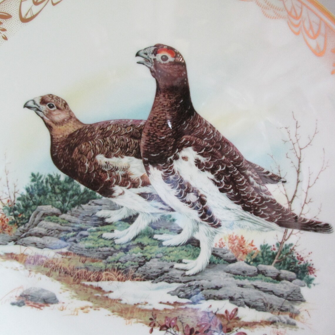 Vintage Willow Partridge Collectible Plate Bone China | Etsy