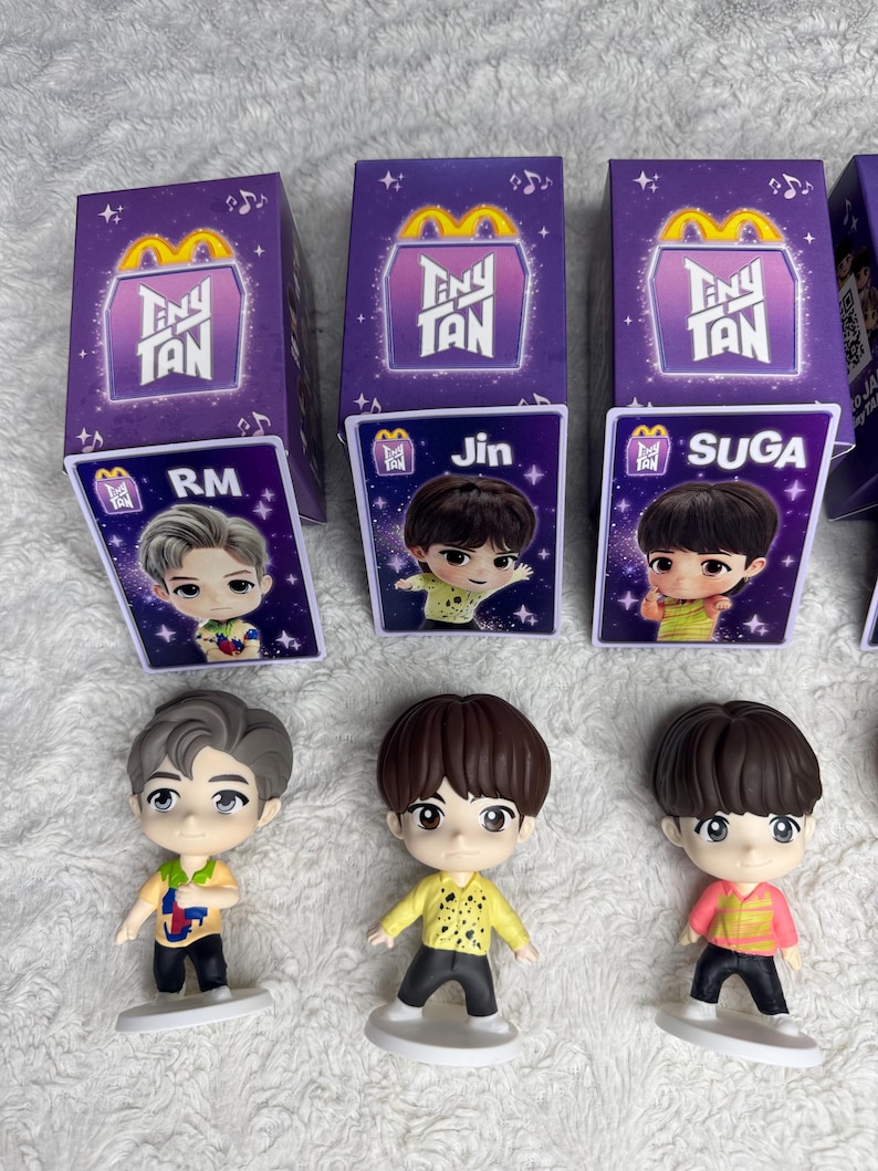BTS Tiny Tan Throwback: K-pop Throwback Edition. Mcdonald’s Mini BTS Complete Set. - Etsy
