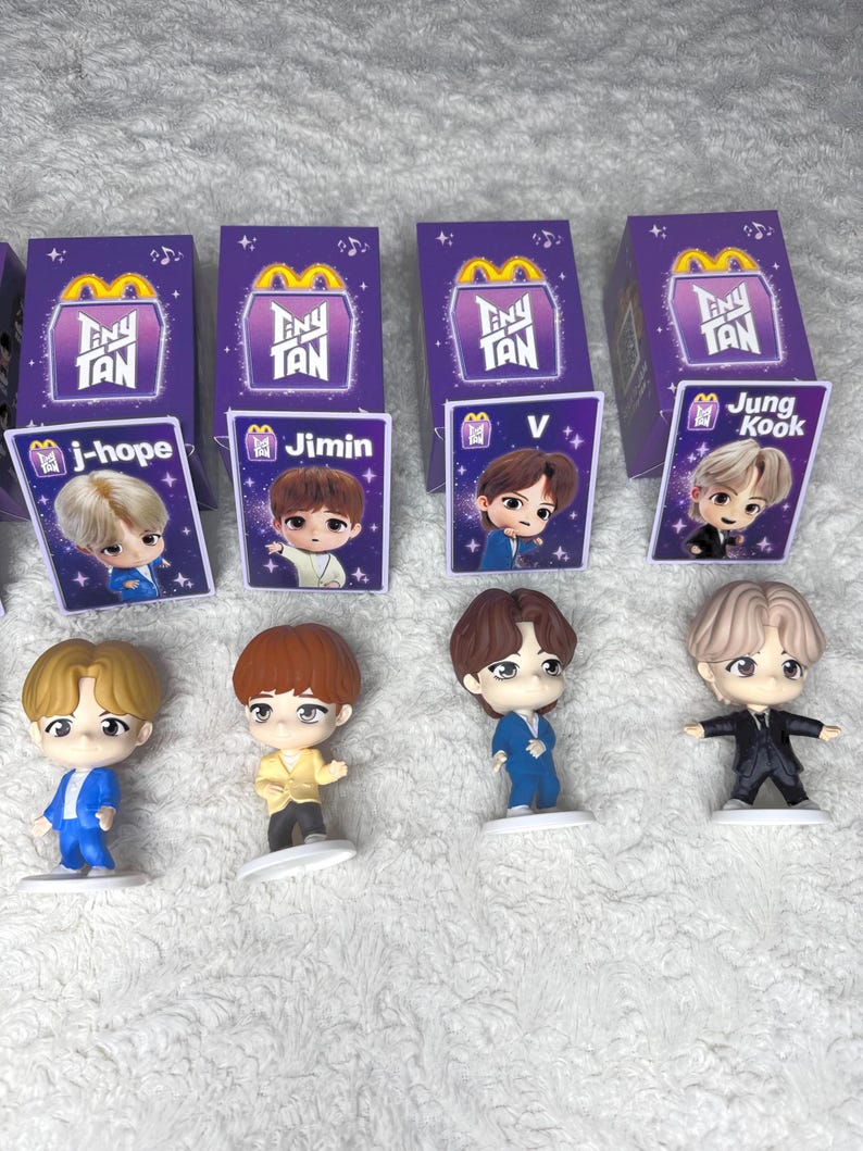 BTS Tiny Tan Throwback: K-pop Throwback Edition. Mcdonald’s Mini BTS Complete Set. - Etsy