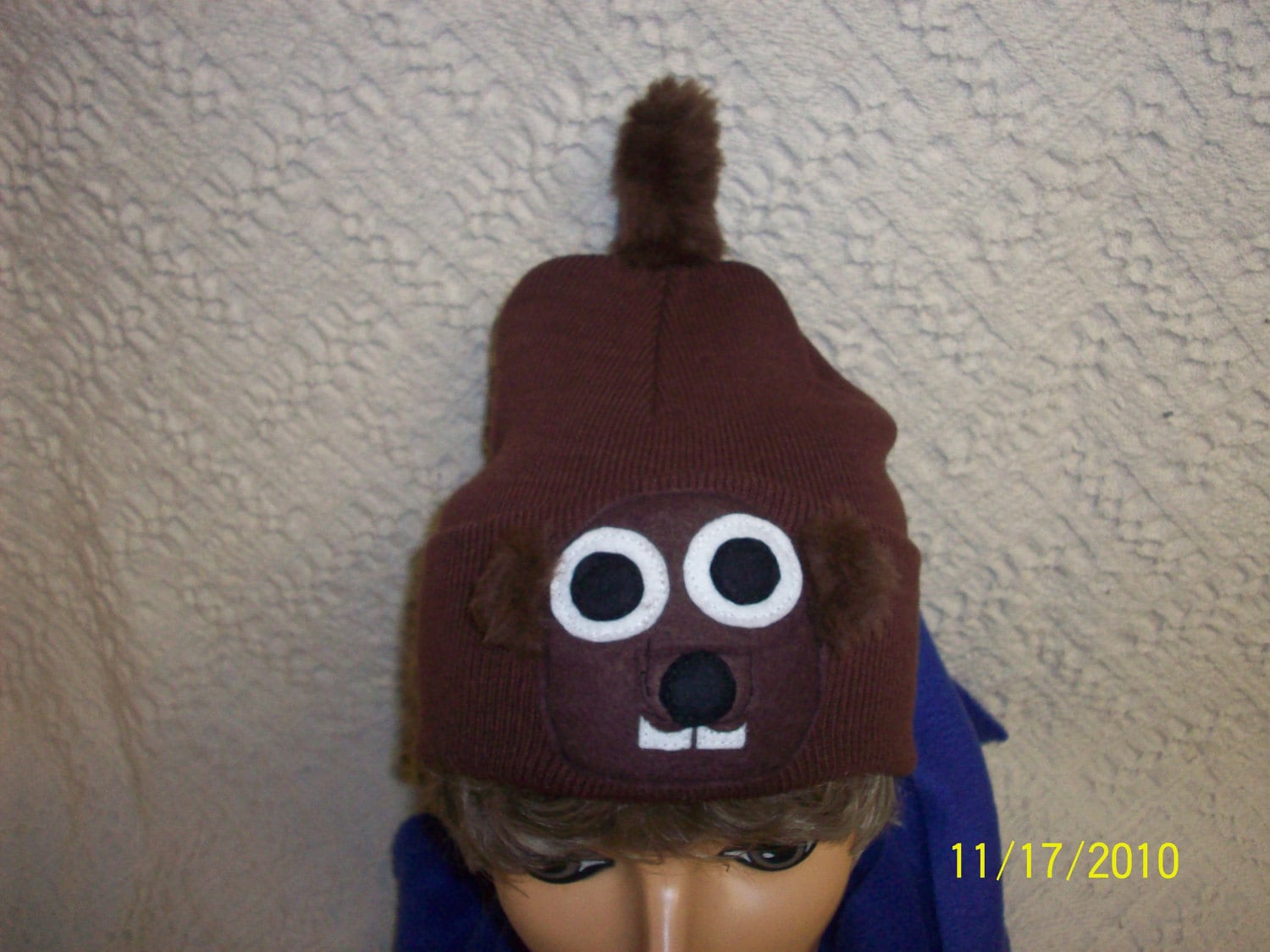 Groundhog Hat, Handmade Knit//groundhog Day//punxsutawney, Pa//february ...
