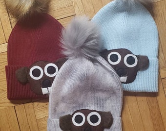 Groundhog Hat Handmade Knit//groundhog Day//punxsutawney - Etsy
