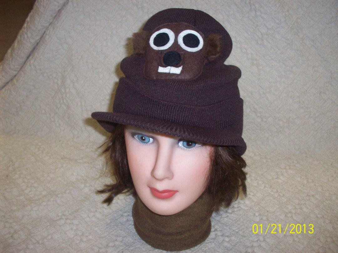 Groundhog Hat. Knit With Brim. (no Tail)//groundhog Day//punxsutawney ...
