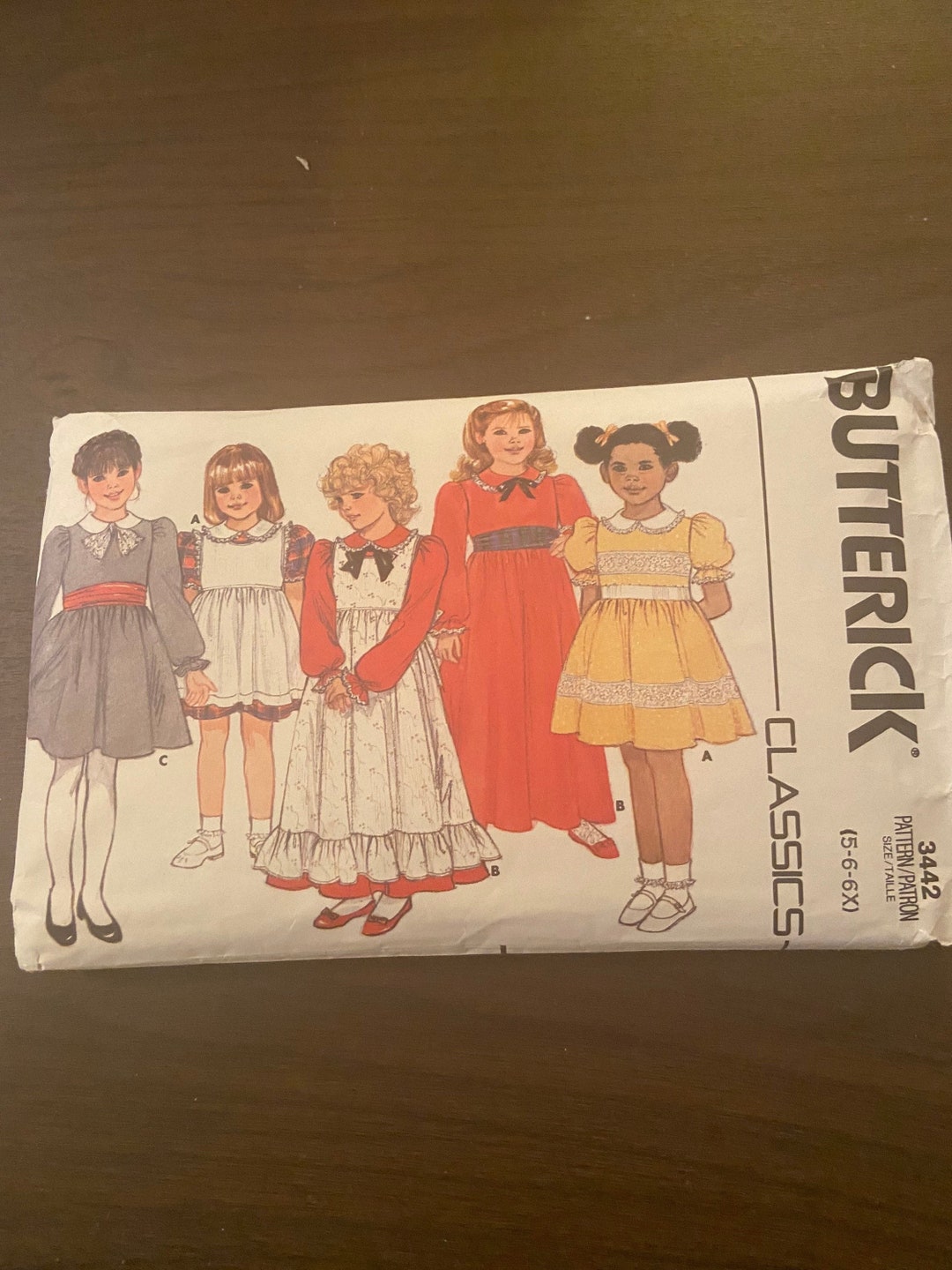 Butterick Sewing Pattern 3442 Cut Girls Sizes 5,6, and 6X - Etsy