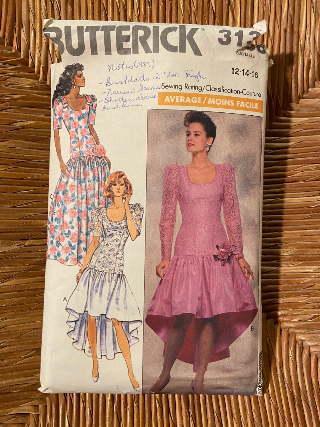 Butterick Sewing Pattern 3138 Ladies Size 12-16 - Etsy