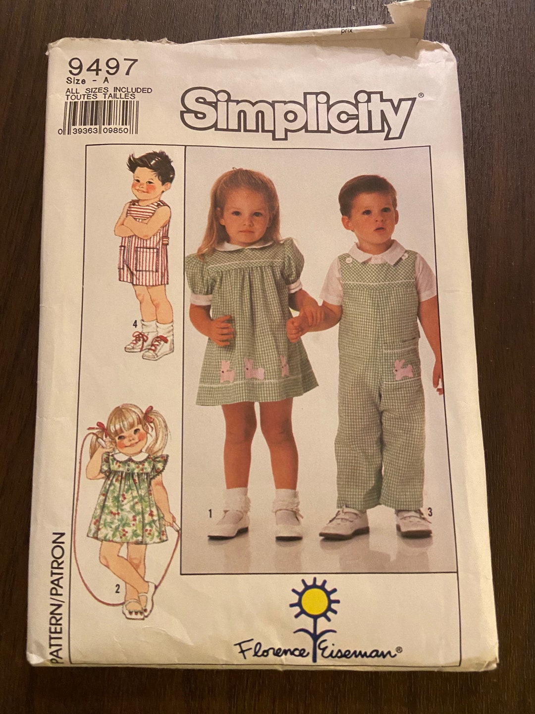Simplicity Sewing Pattern 9497 Child Girl and Boy All Sizes - Etsy