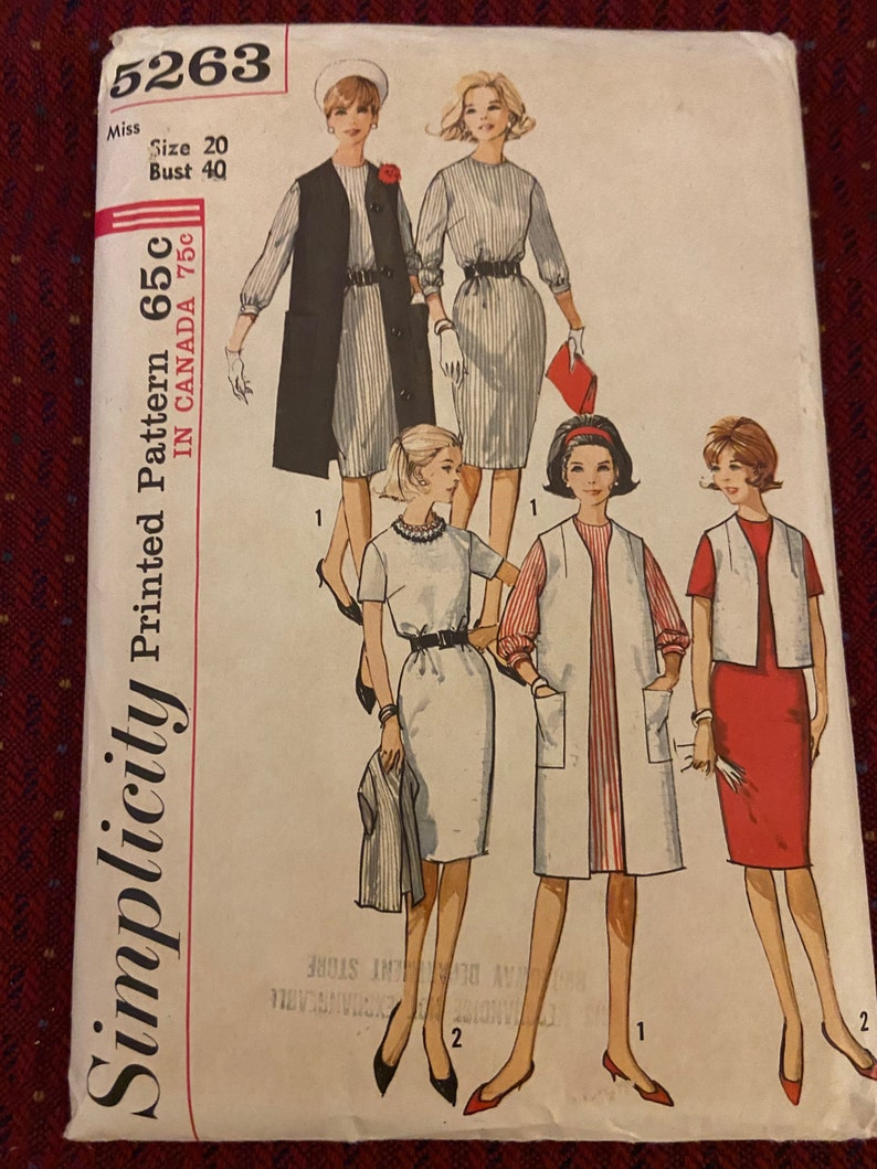 Simplicity Sewing Pattern 5263 Ladies Size 20 Uncut - Etsy