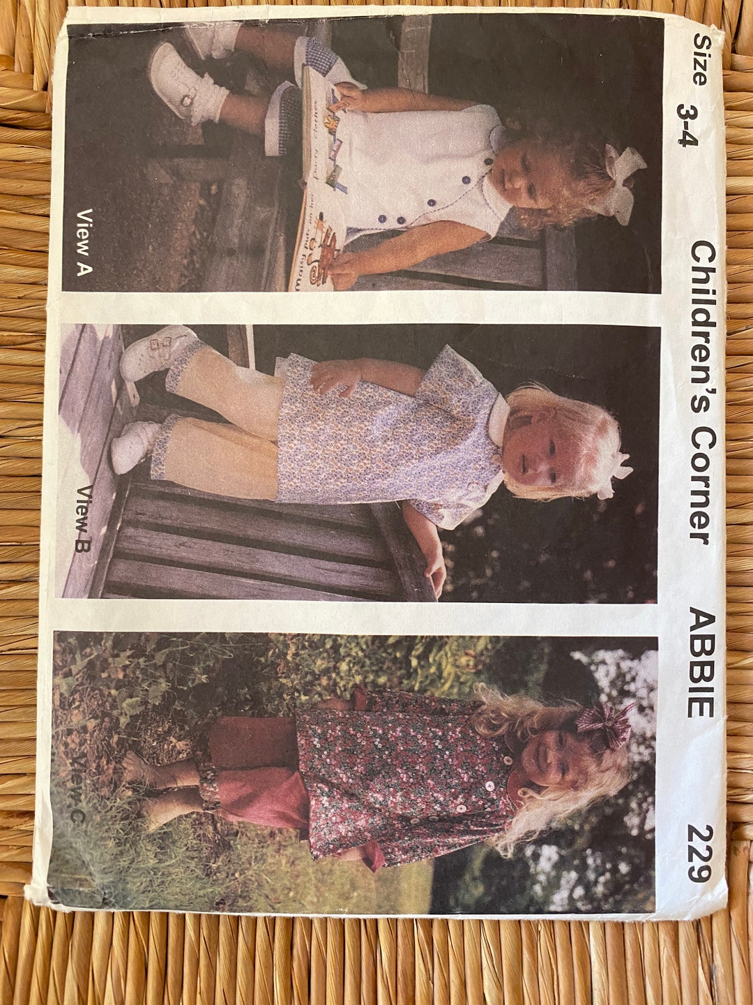 Childrens Corner Sewing Pattern 229 Abbie - Etsy