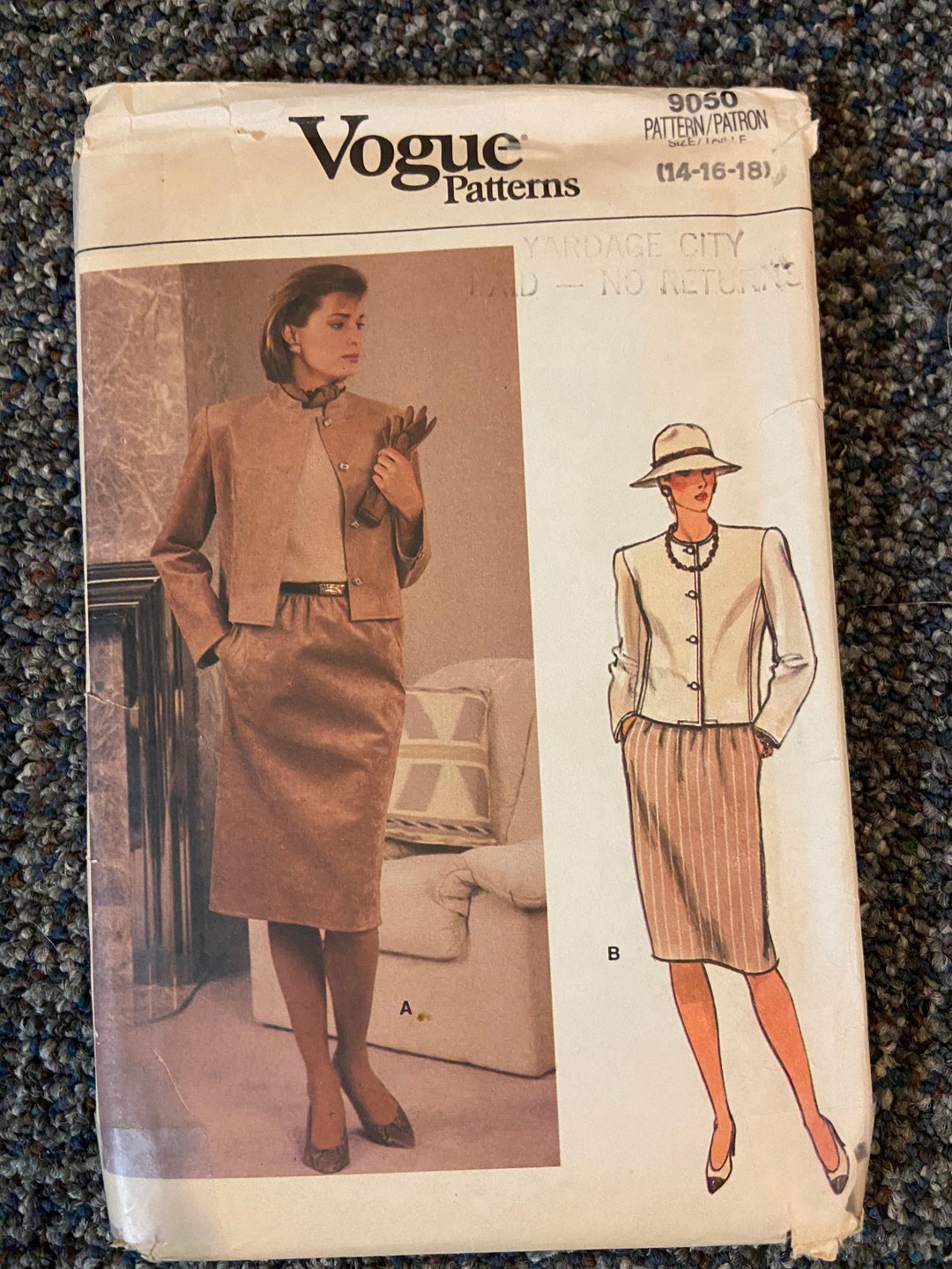 Vogue Sewing Pattern 9050 Ladies Size 14-18 - Etsy
