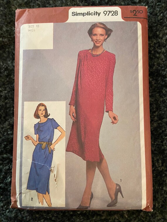 Simplicity Sewing Pattern 9728 Ladies Size 10 Uncut - Etsy