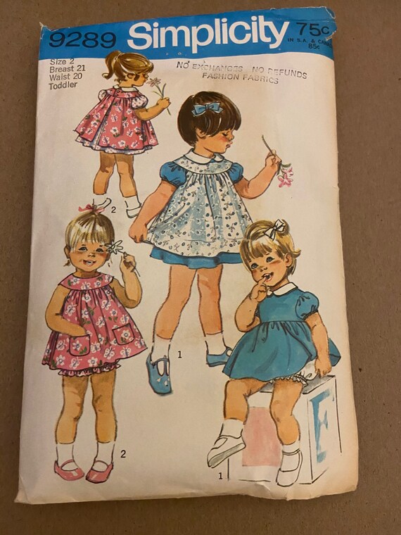 Simplicity Sewing Pattern #2211 Toddler Size 2 Shirt And Pants Original ...