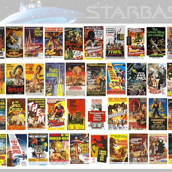 Movie Poster Stickers - Etsy