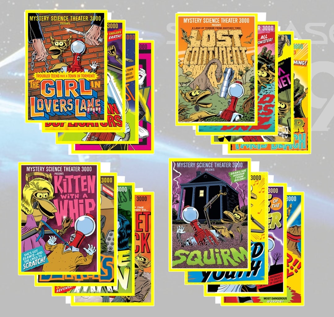 MST3K Box Art Stickers Set of 16 Series 4 - Etsy