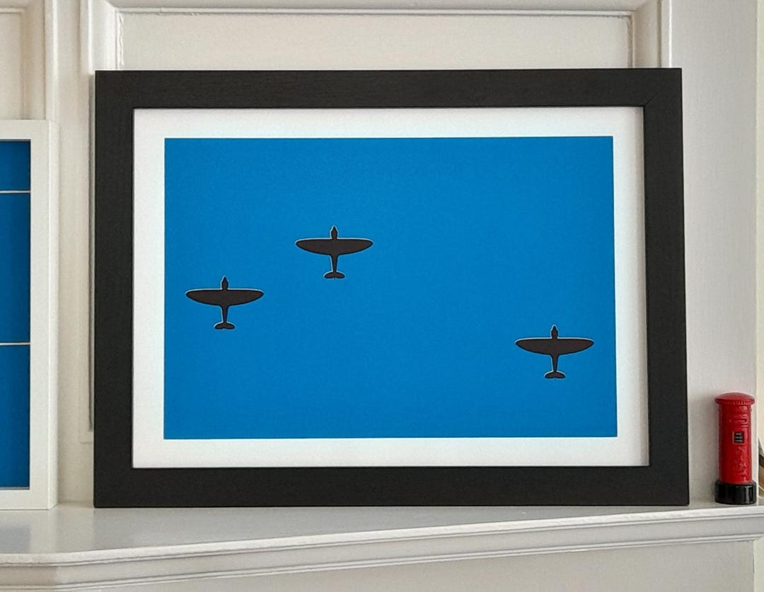 595 : Art Deco - Supermarine Spitfire "missing Man" Formation - Limited ...