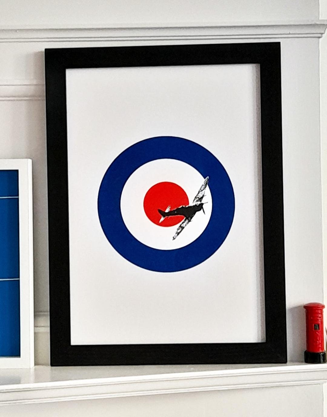 238 : Supermarine Spitfire & Roundel - Limited Edition Screenprint - Etsy