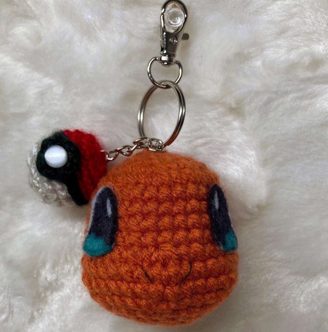 Charmander Inspired Keychain / Backpack Accessory / Amigurumi / Plushie ...