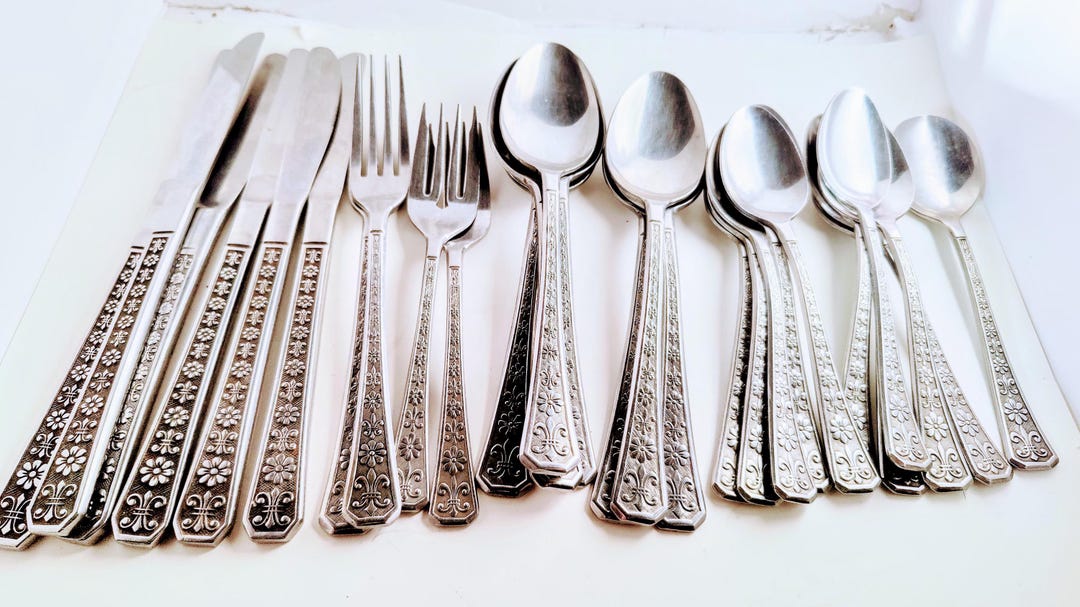 Interpur Stainless Steel Japan Flatware Silverware Mismatched Set ...