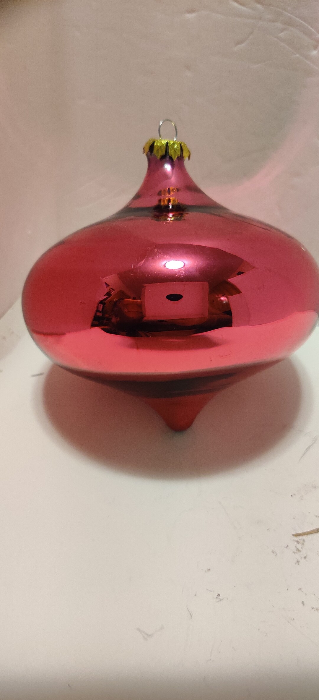 Super Size Mercury Glass Teardrop Ornament From Dept56 - Etsy