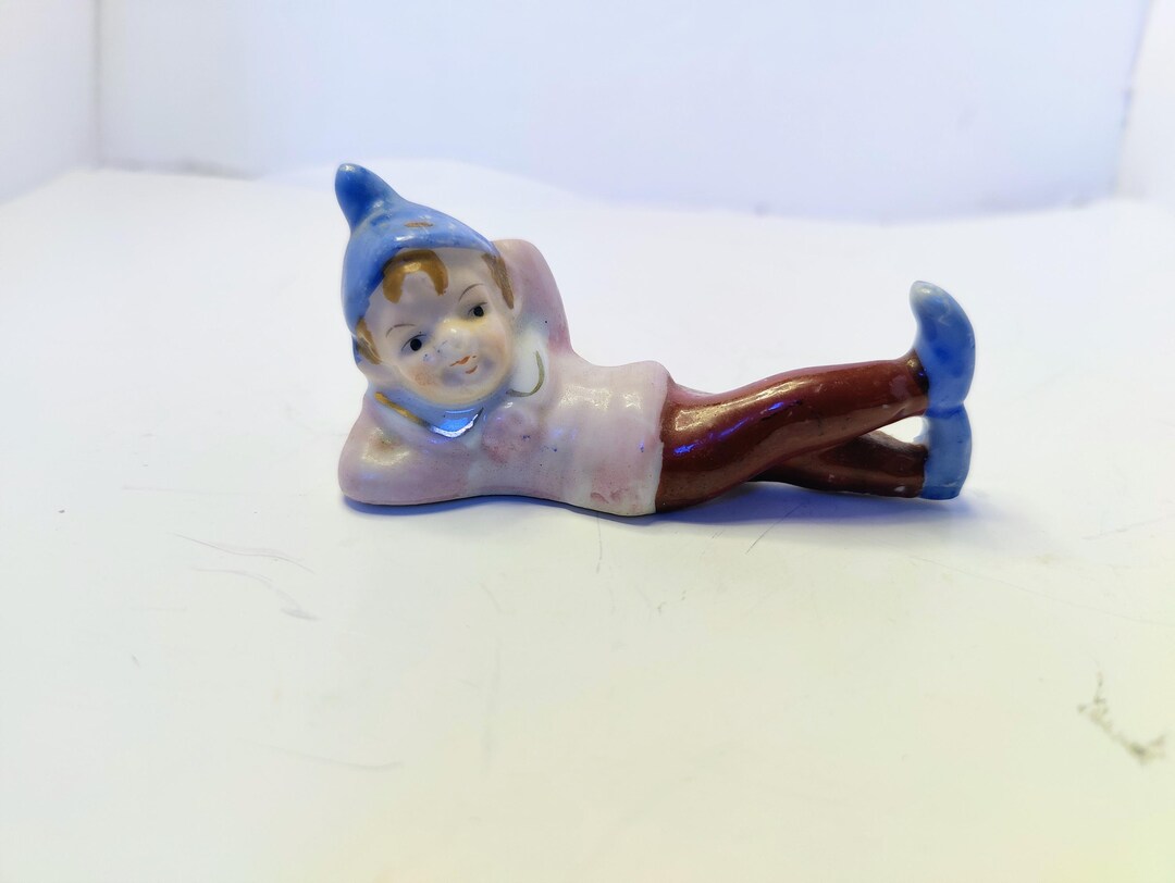 Cute Little Elf Pixie Darling Figurine Made in Japan Ceramic Posed ...