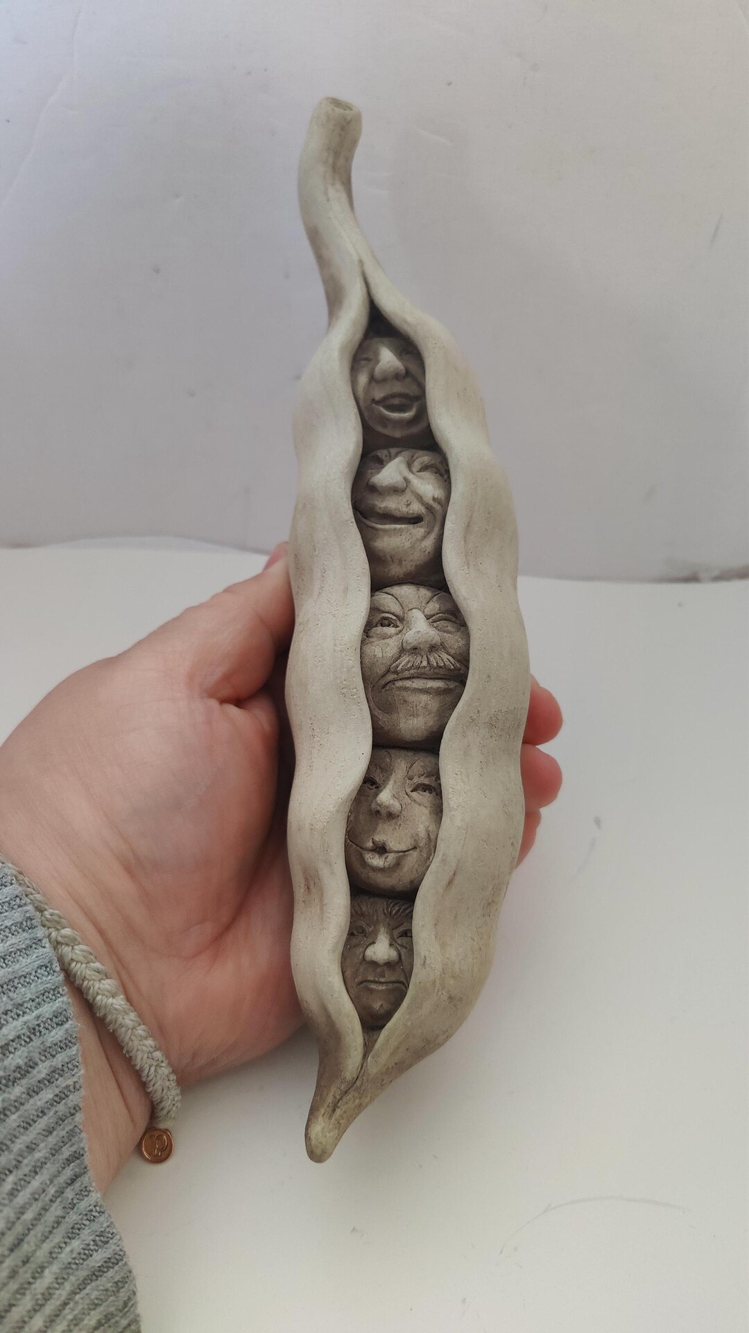 Carruth Studios Move Over Peas Weird Art Peapod Heavy Plaster Unique - Etsy