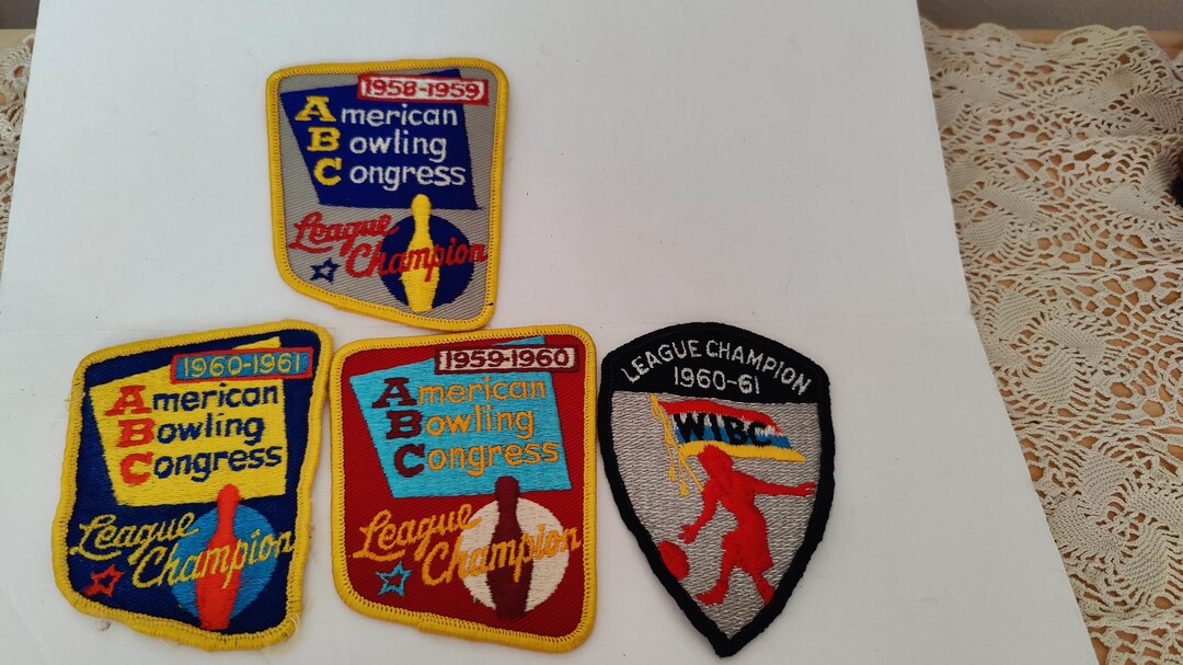 Vintage Bowling Patches: 1950-60s Mid Century League Badges - Etsy
