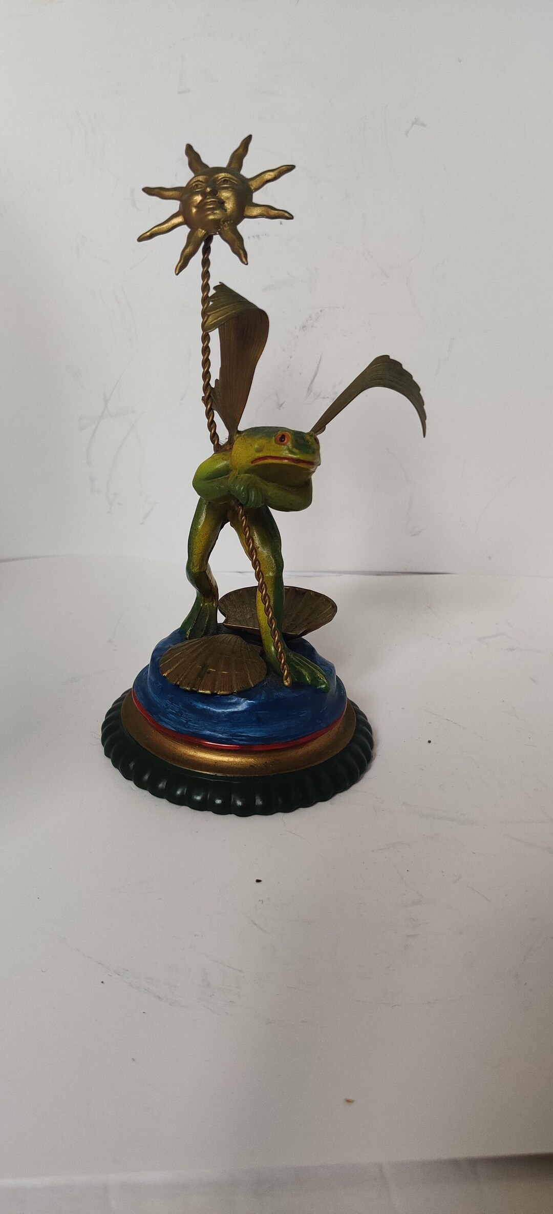 Petites Choses Angel Frog With Seashell and Brass Sun Cute Retro ...