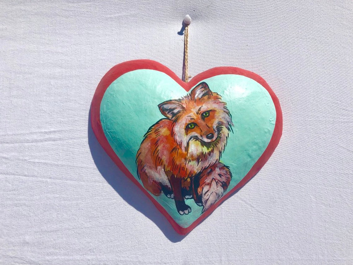 Hanging Fox Decoration - Etsy