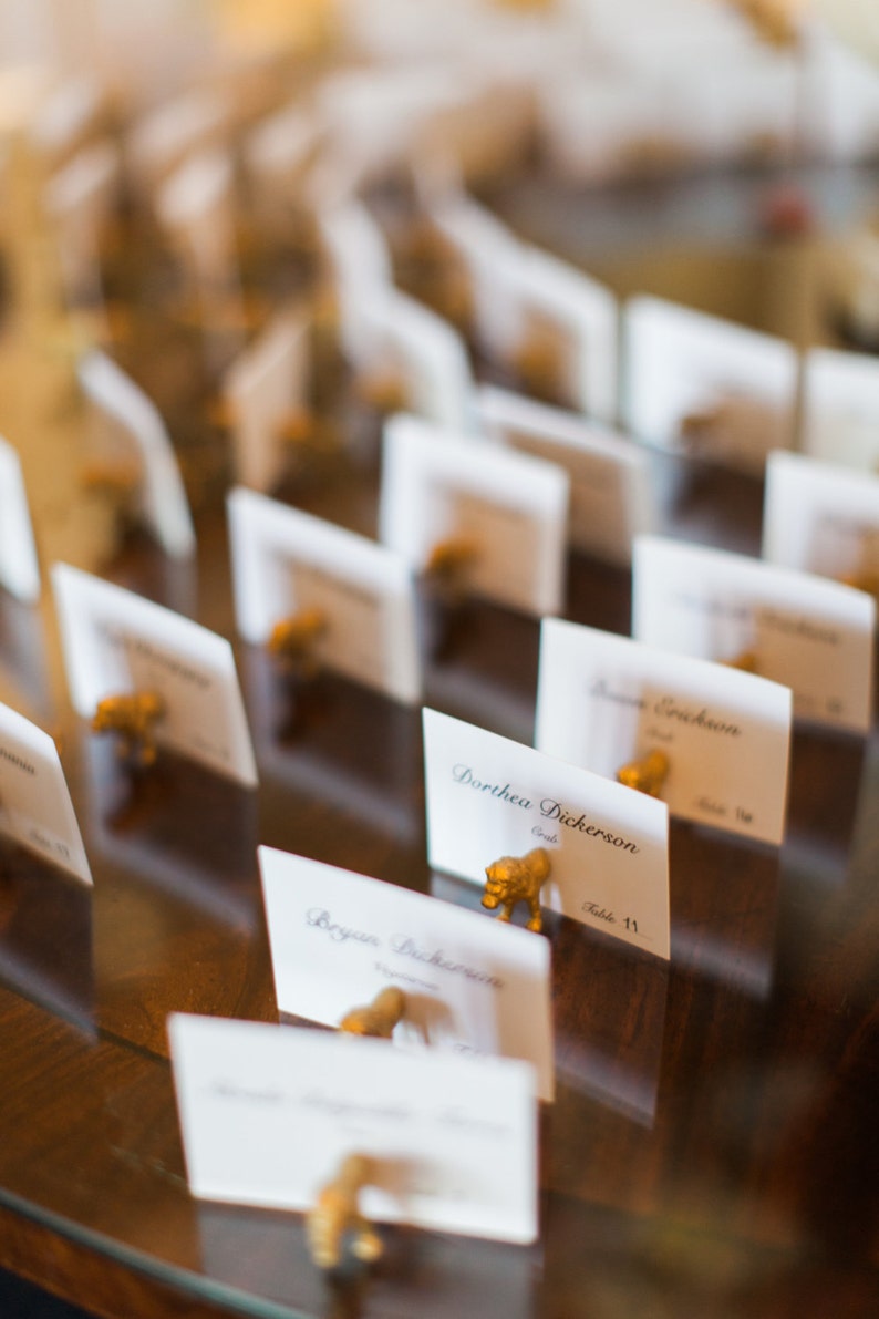 Animal Place Card Holder Wedding Accessories Wedding Favors | Etsy