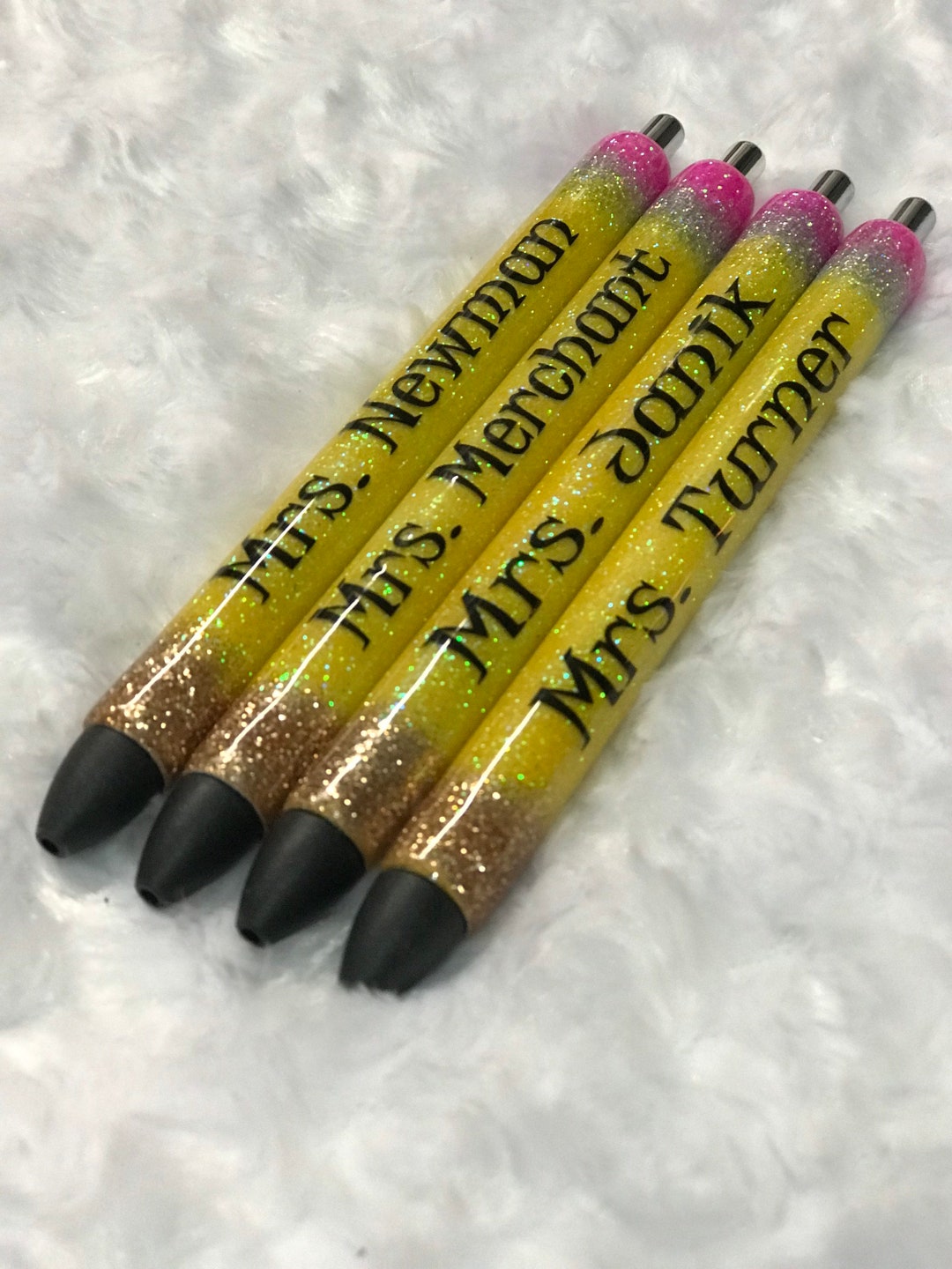 Teacher Pen, Glitter Pens, Teacher Gift, Refillable Pens, Custom Pens ...