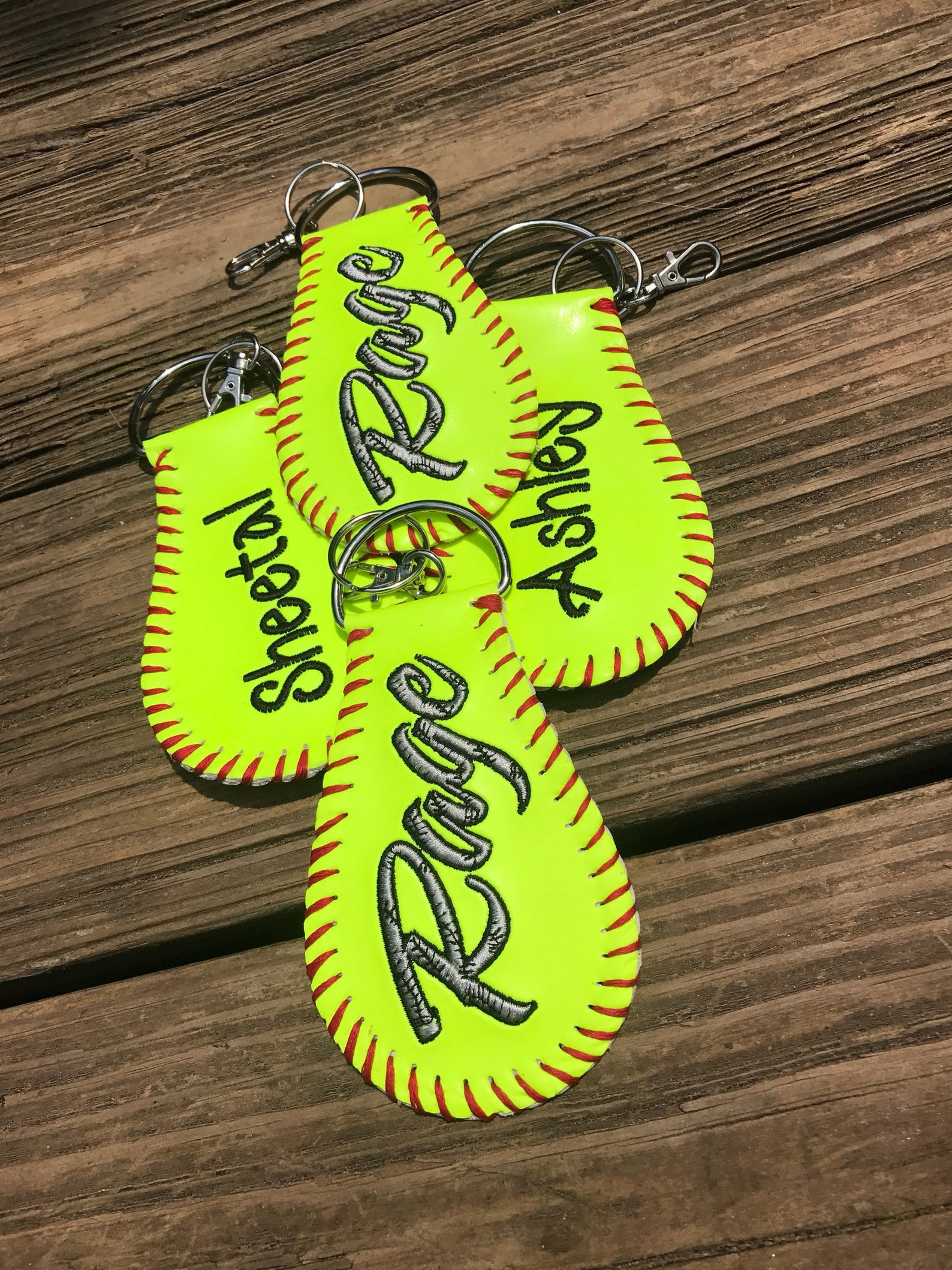 Softball Key Chain, Softball Keychain, Keychain, Key Chain, Softball ...