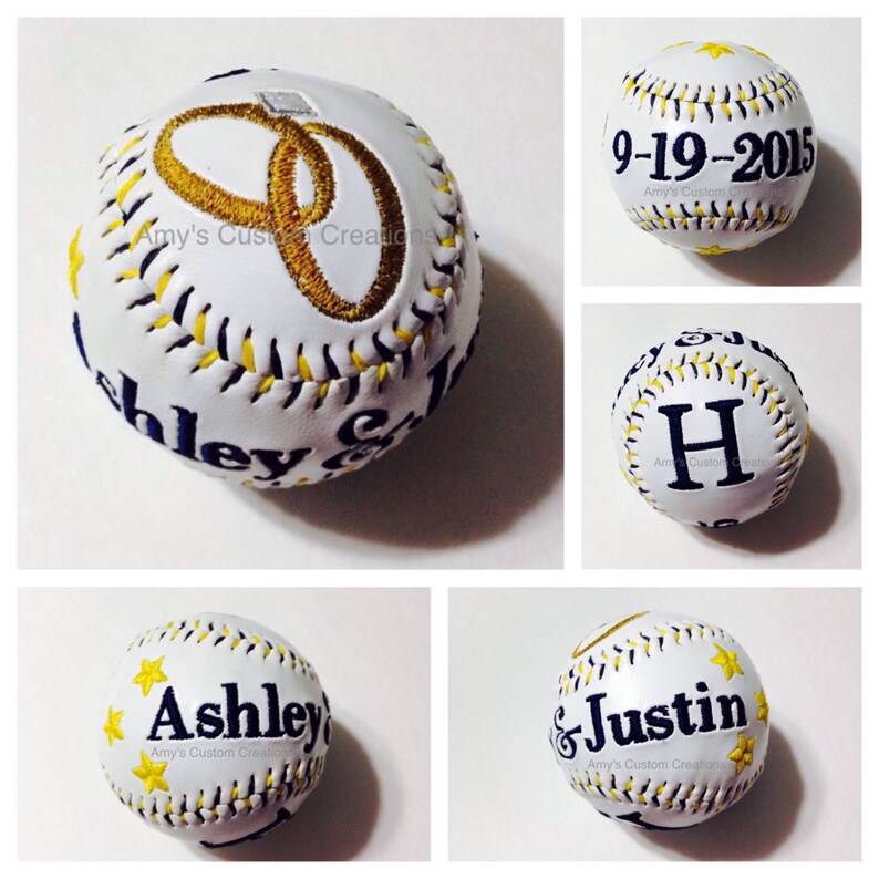 Custom Baseball Custom Embroidered Baseball Softball - Etsy