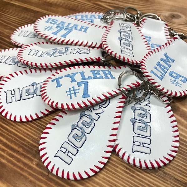 Baseball Keychain - Etsy