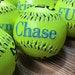 Embroidered Softball, Softballs, Custom Softball, Softball, Embroidered ...