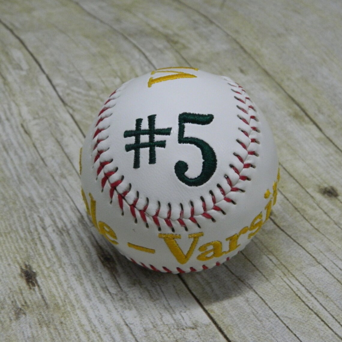 Custom Embroidered Baseball Softballs Custom Baseball - Etsy