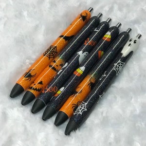Halloween Pen, Pumpkin Pen, Spider Pen, Ghost Pen, Glitter Pen, Glitter ...