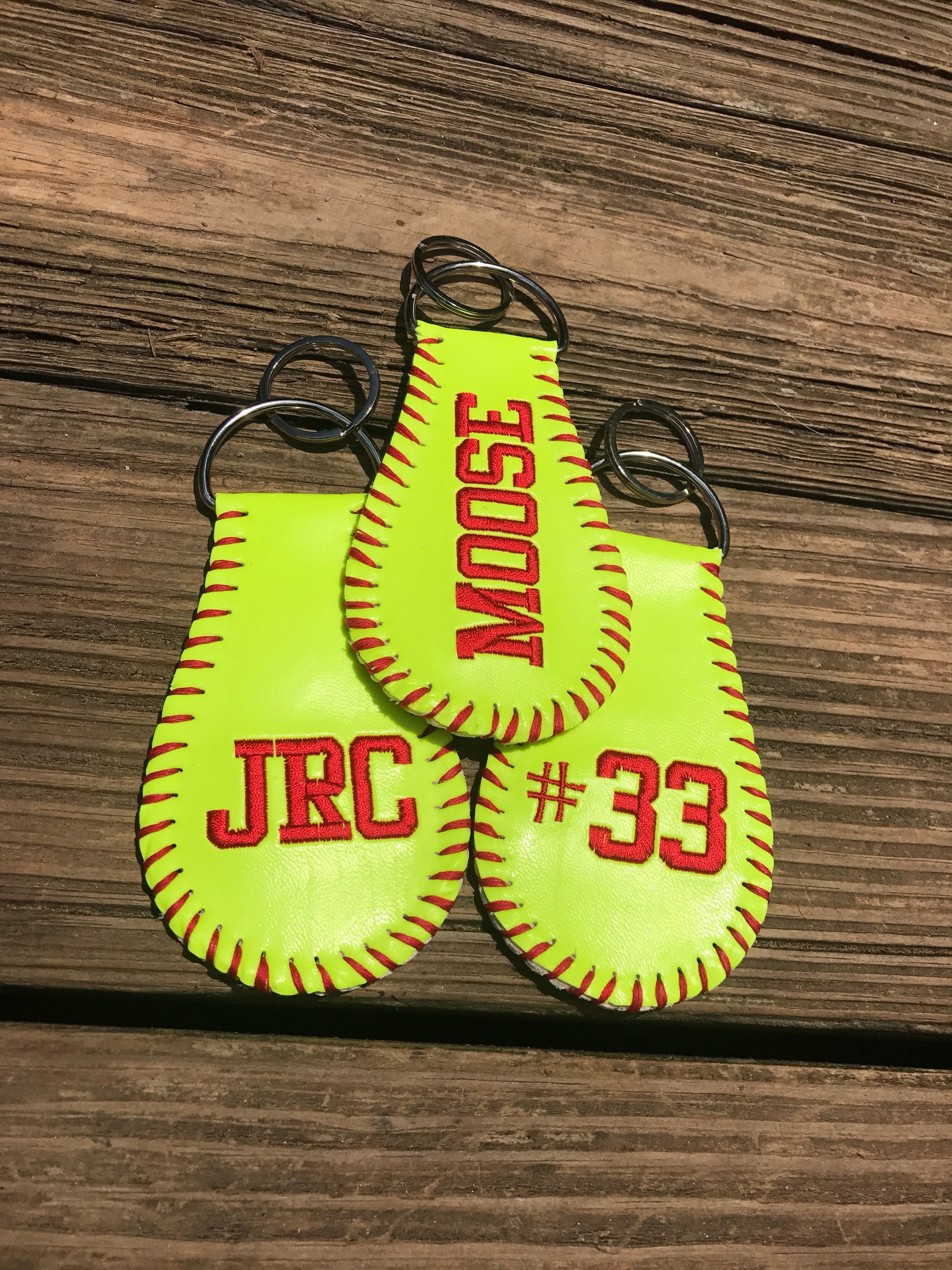 Softball Key Chain Softball Keychain Keychain Key Chain - Etsy