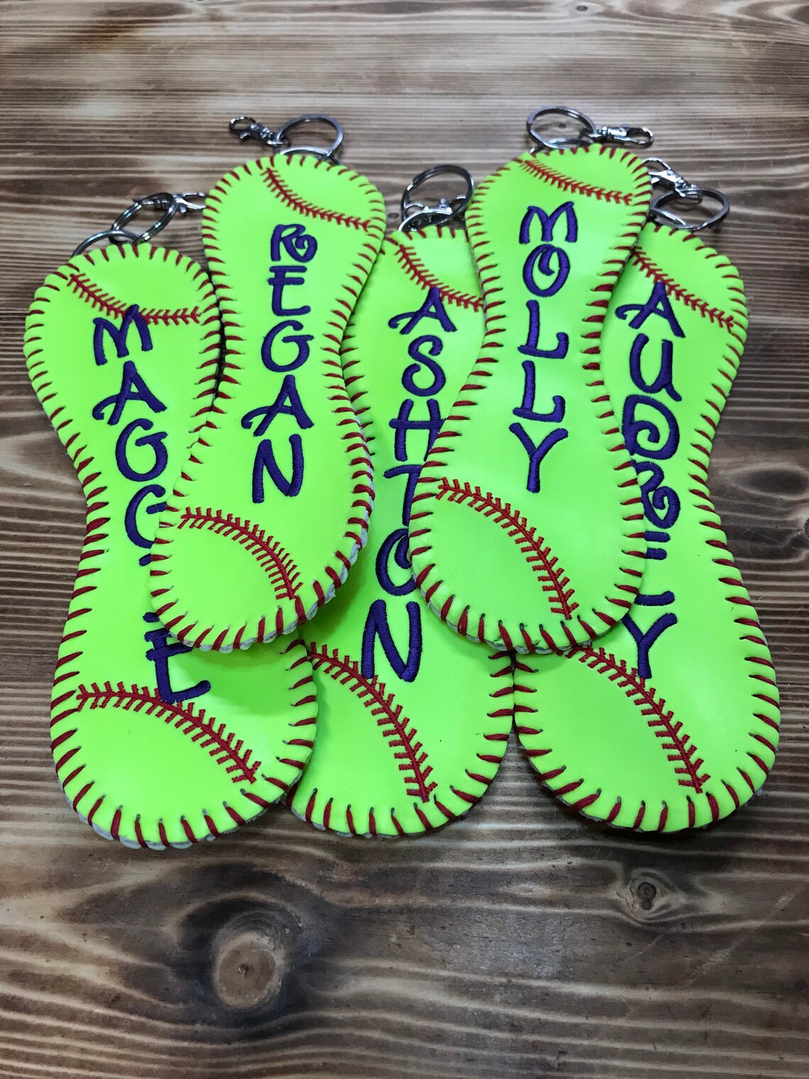 Softball Key Chain, Softball Keychain, Keychain, Key Chain, Softball ...
