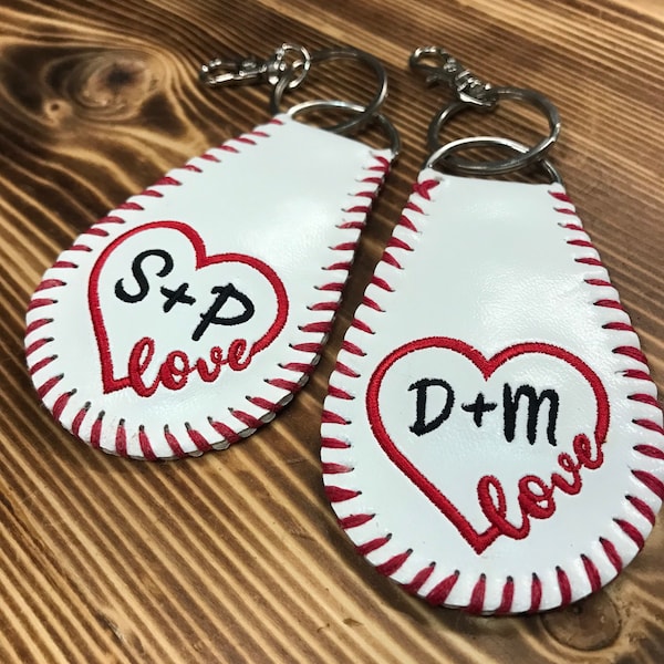 Baseball Keychain - Etsy