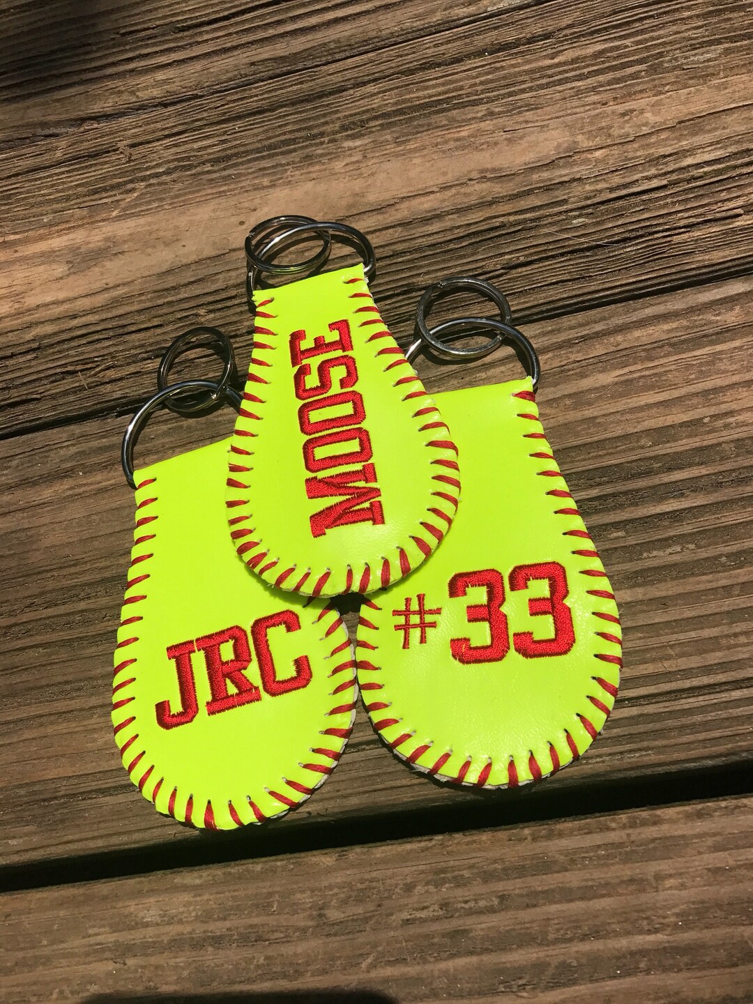 Softball Key Chain, Softball Keychain, Keychain, Key Chain, Softball ...