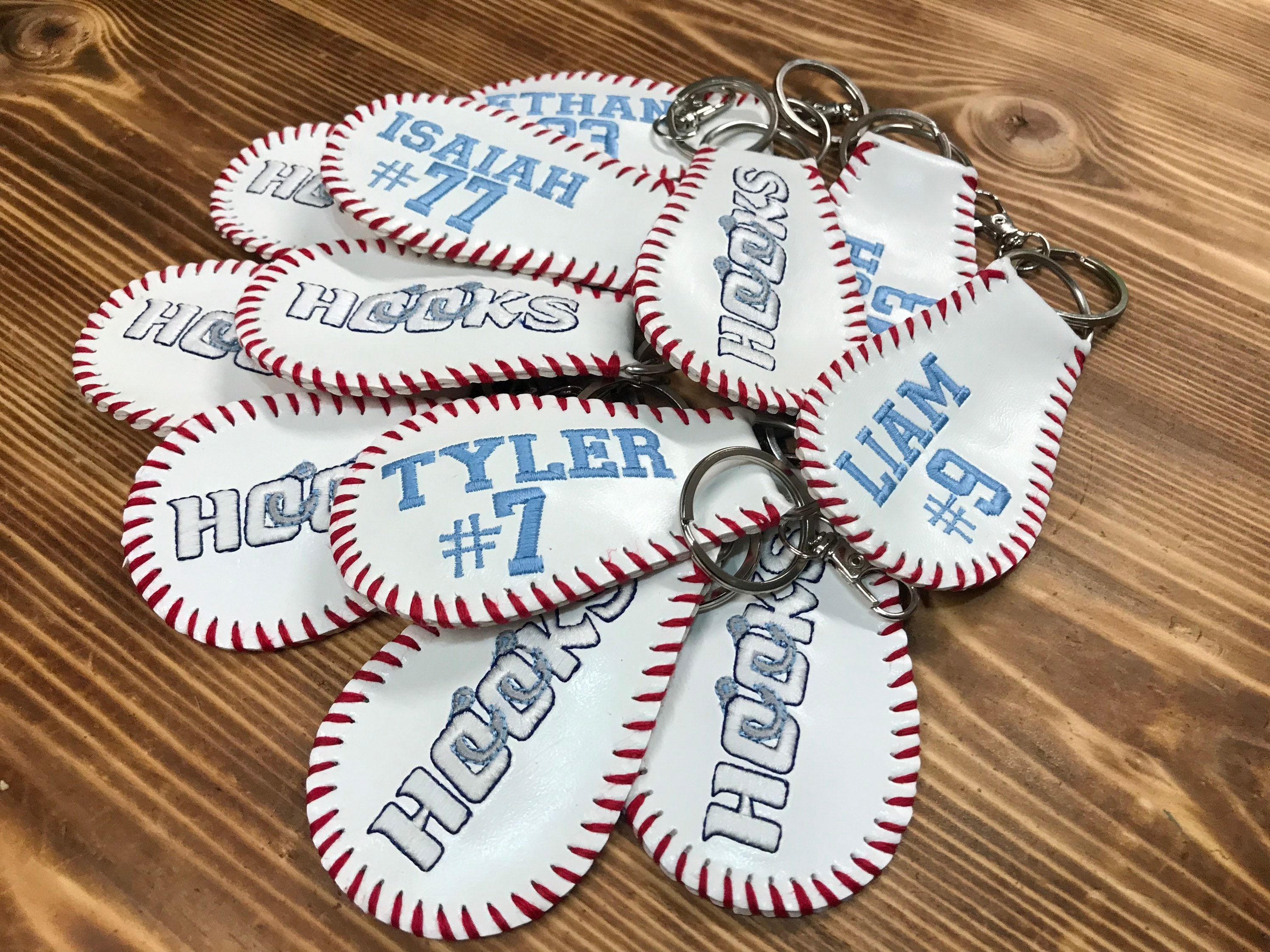 Baseball Key Chain, Baseball Keychain, Keychain, Key Chain, Leather ...