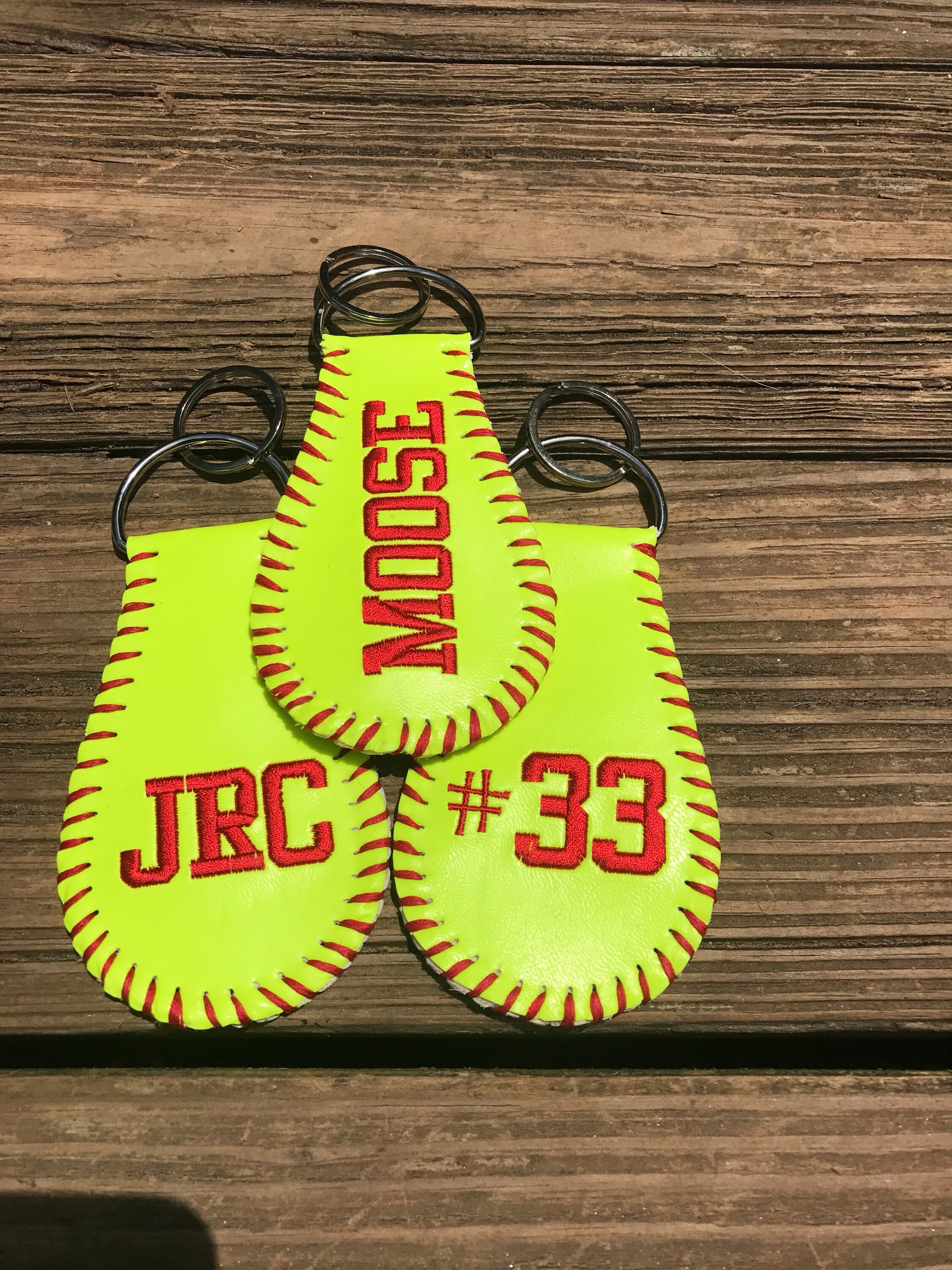 Softball Key Chain Softball Keychain Keychain Key Chain - Etsy