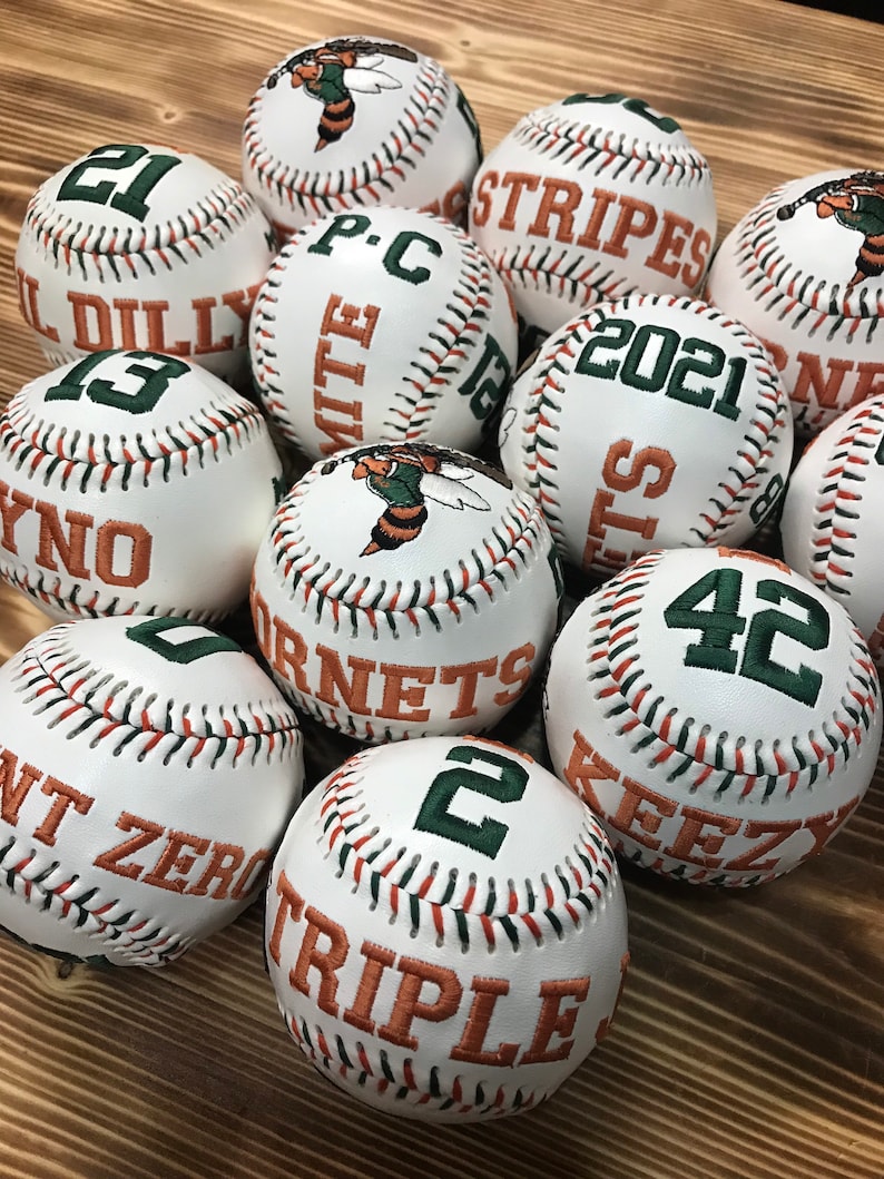 Custom Embroidered Baseball Baseball Trophies Baseball - Etsy