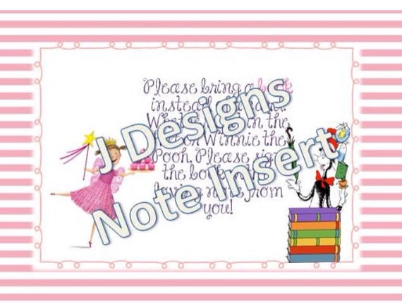 Storybook Insert Card | Etsy