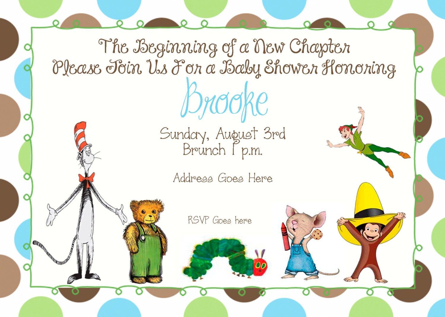 Storybook Baby Invitation & More - Etsy
