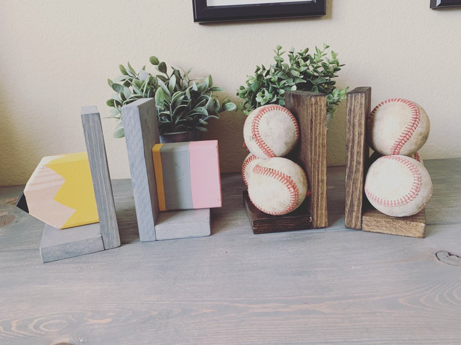 Baseball Bookends - Etsy