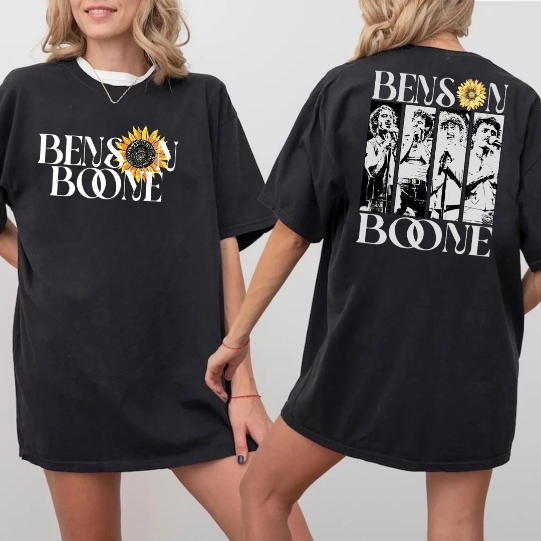 Benson Boone Sunflower Shirt, Benson Boone Vintage Shirt, Benson Boone ...