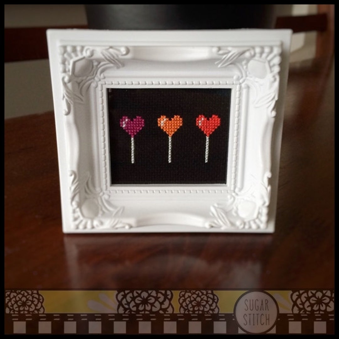 Lolly Pop Trio - Cross Stitch Pattern ( Printable PDF ) - Immediate ...