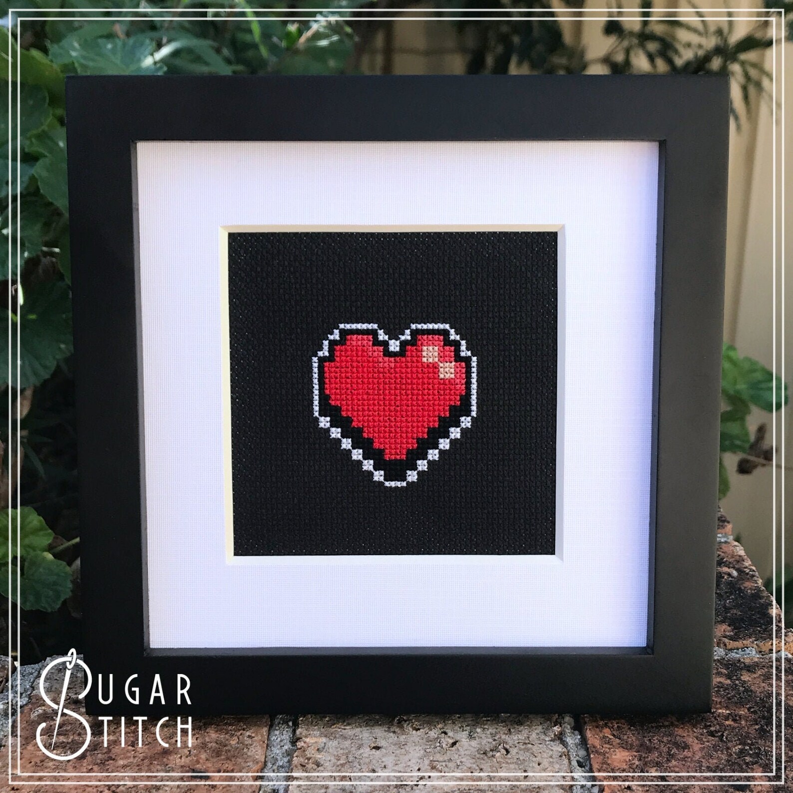 Pixel Heart Cross Stitch PDF Pattern Immediate Download From | Etsy