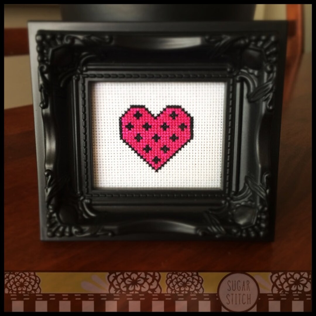 Punk Heart Printable Cross Stitch Pattern (PDF) - Immediate Download ...
