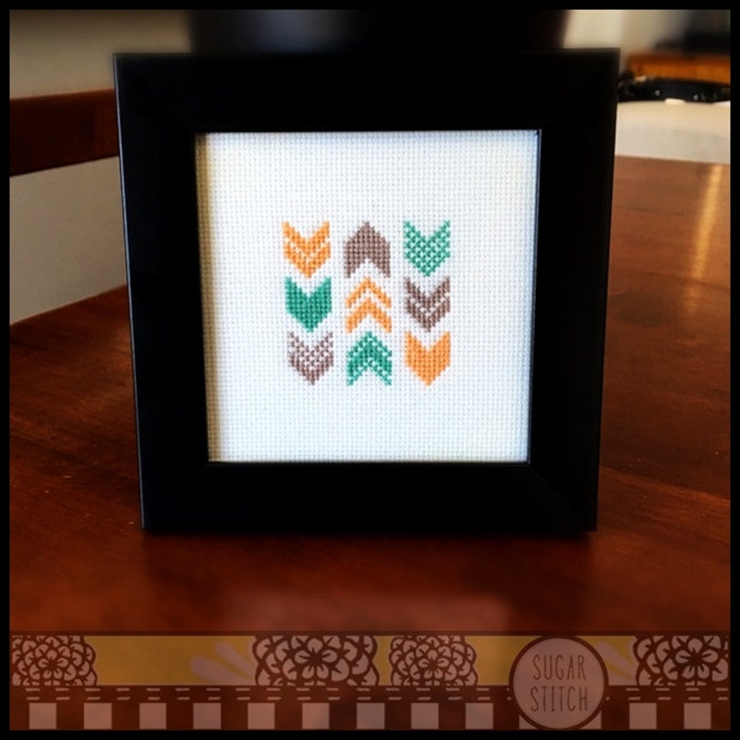 Modern Chevron Cross Stitch PDF Pattern - Immediate Download From Etsy ...